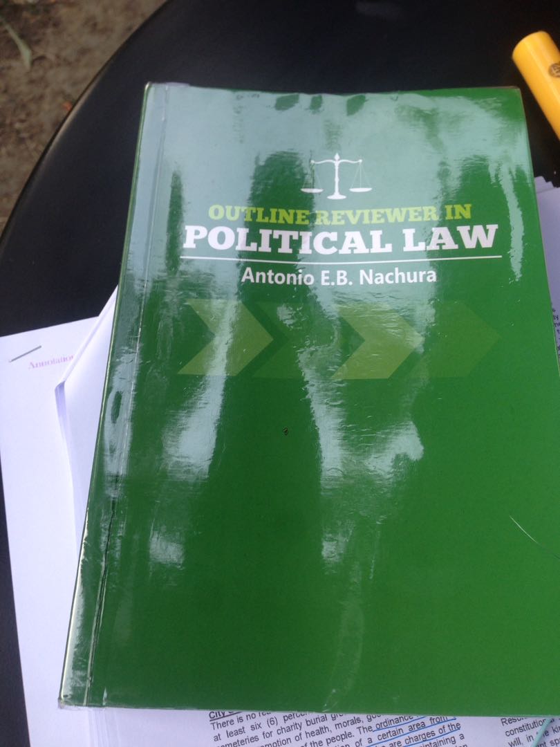 Outline Reviewer in Political Law by Nachura, Hobbies & Toys, Books ...
