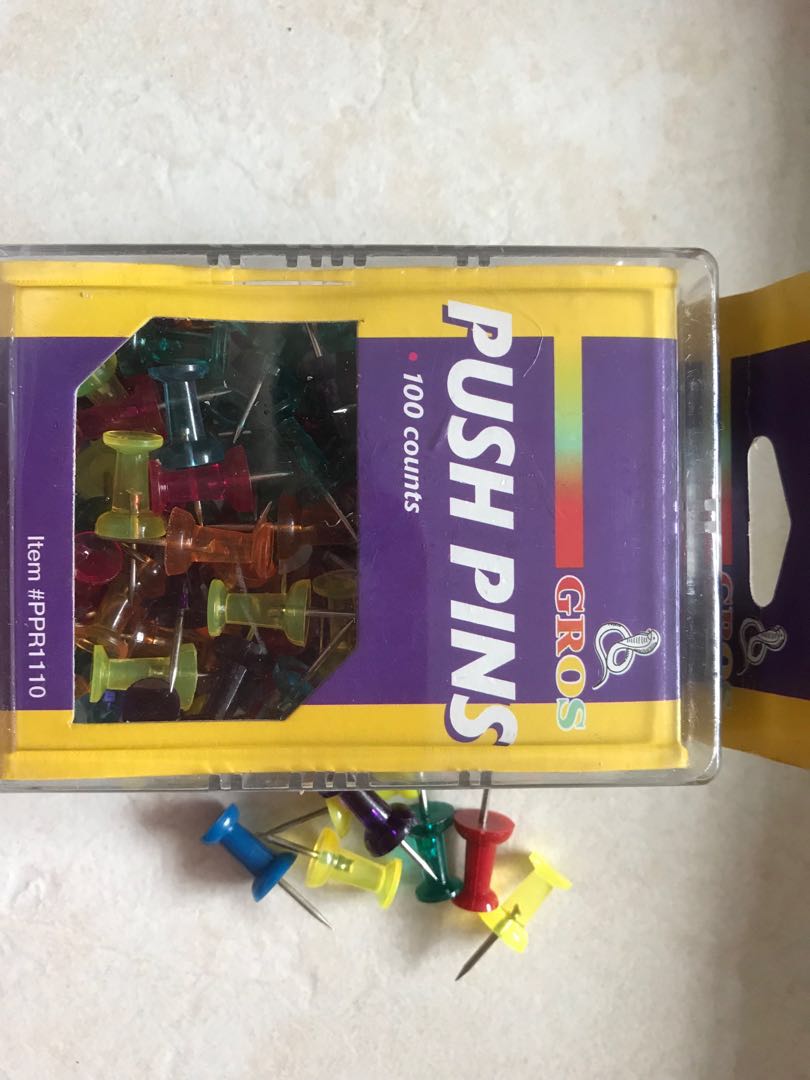 Push pin / map pin, Books & Stationery, Stationery on Carousell