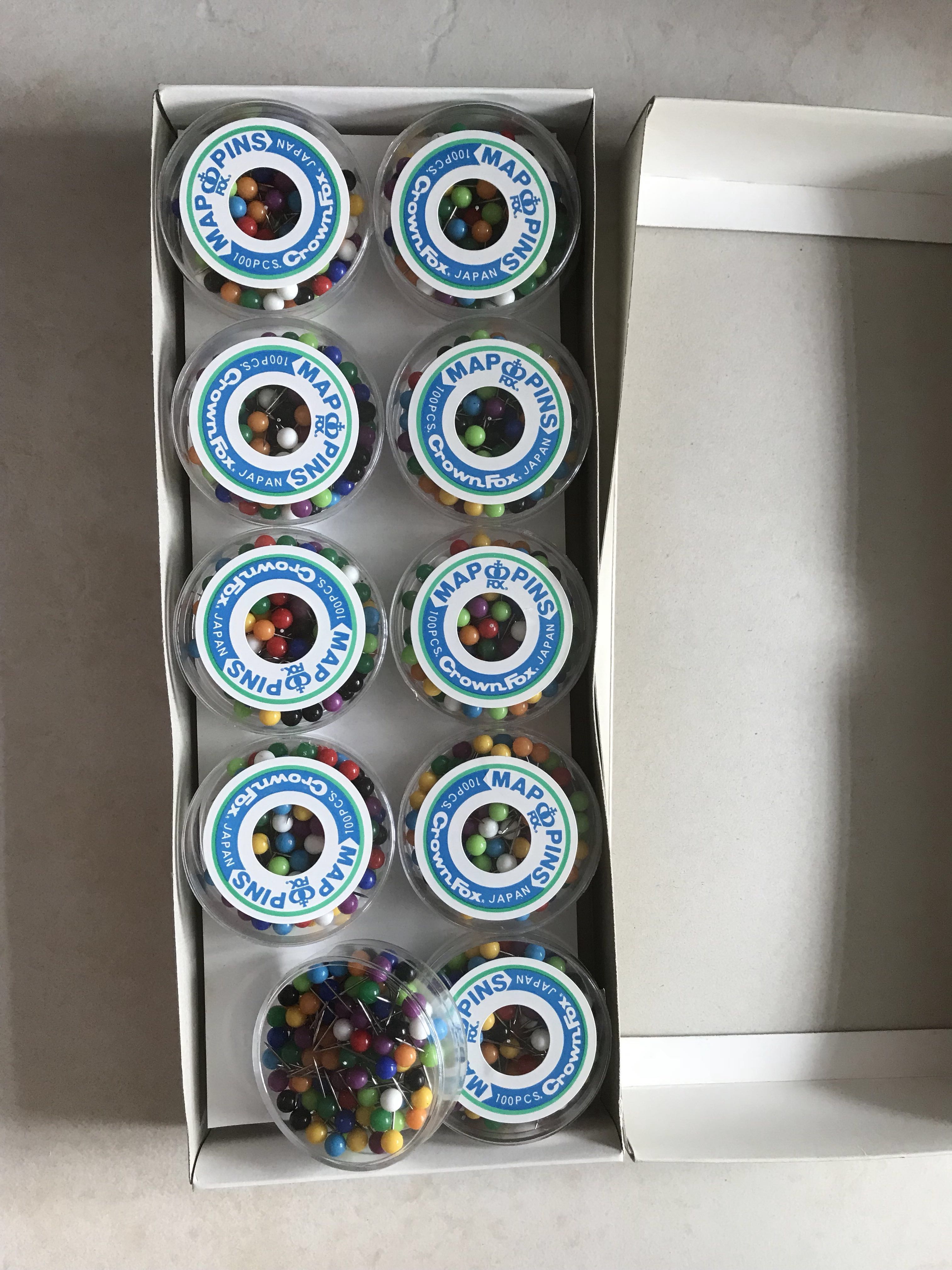 Push pin / map pin, Books & Stationery, Stationery on Carousell