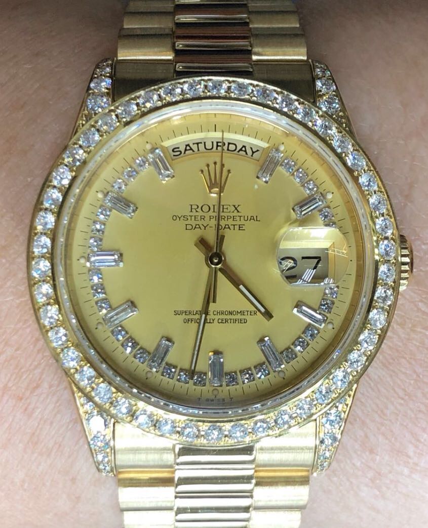 Rolex Watch Full Gold Model 18338, Luxury, Watches on Carousell