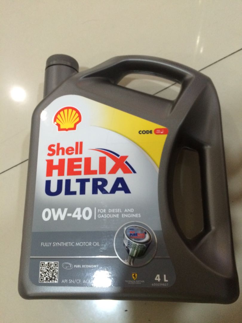 Shell Helix Ultra OW-40 for gas & diesel, Car Parts & Accessories on ...