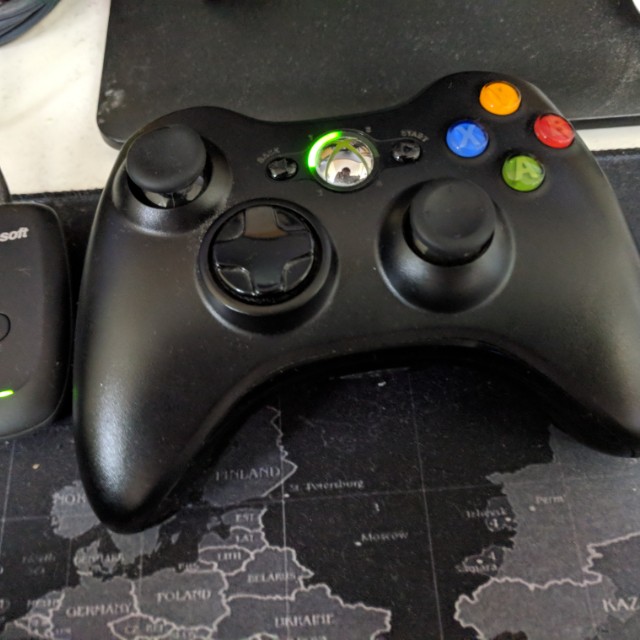 Xbox 360 Wireless Controller with PC receiver, Video Gaming, Gaming ...