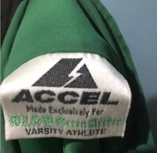 DLSU Green Archer Accel Varsity Jacket, Men's Fashion, Coats, Jackets ...