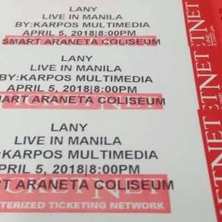 Lany Live in Manila Concert Tickets Gen Ad, Tickets & Vouchers, Event ...