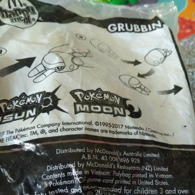 Pokemon grubbin mcd Australia, Hobbies & Toys, Toys & Games on Carousell