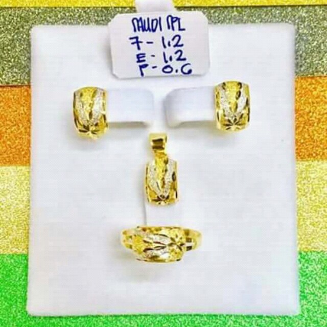 Saudi Gold Special Set, Women's Fashion, Jewelry & Organizers, Earrings ...