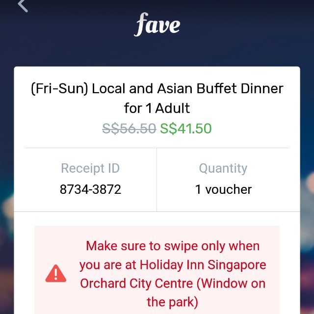 Weekend Dinner Buffet e-ticket, Tickets & Vouchers, Vouchers on Carousell
