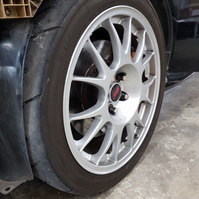Wrx STi Original S204 rims, Car Accessories on Carousell