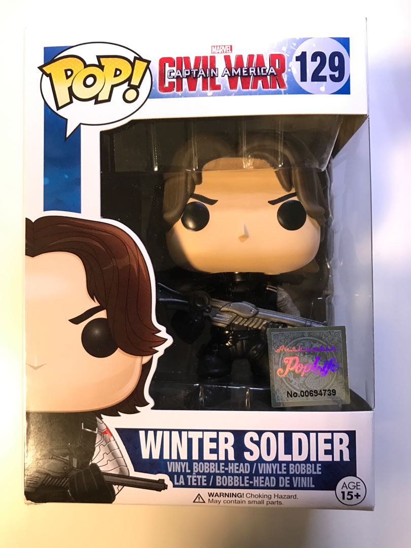Funko Pop Civil War Captain America Winter Soldier, Hobbies & Toys ...