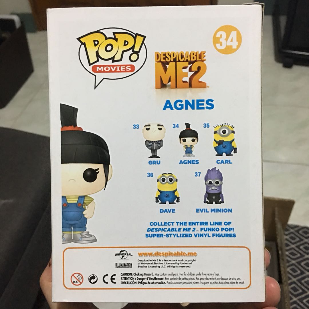 Funko pop despicable me 2 agnes, Hobbies & Toys, Toys & Games on Carousell
