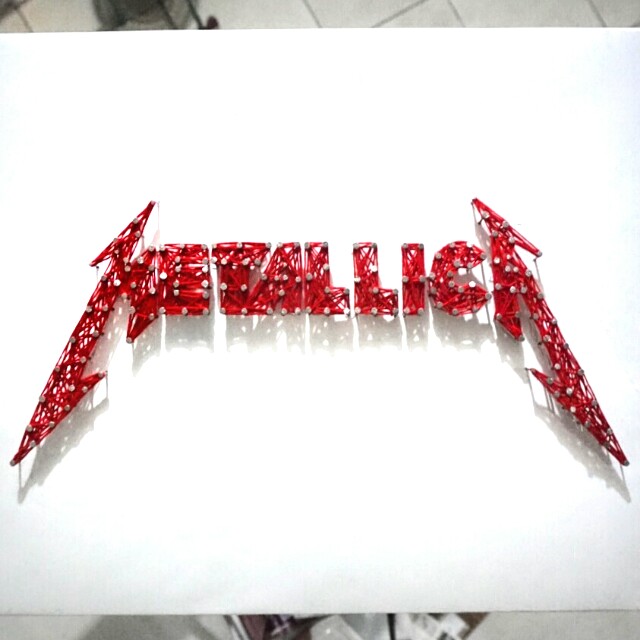 Metallica string art, Desain & Kerajinan Tangan, Barang & Aksesoris ...