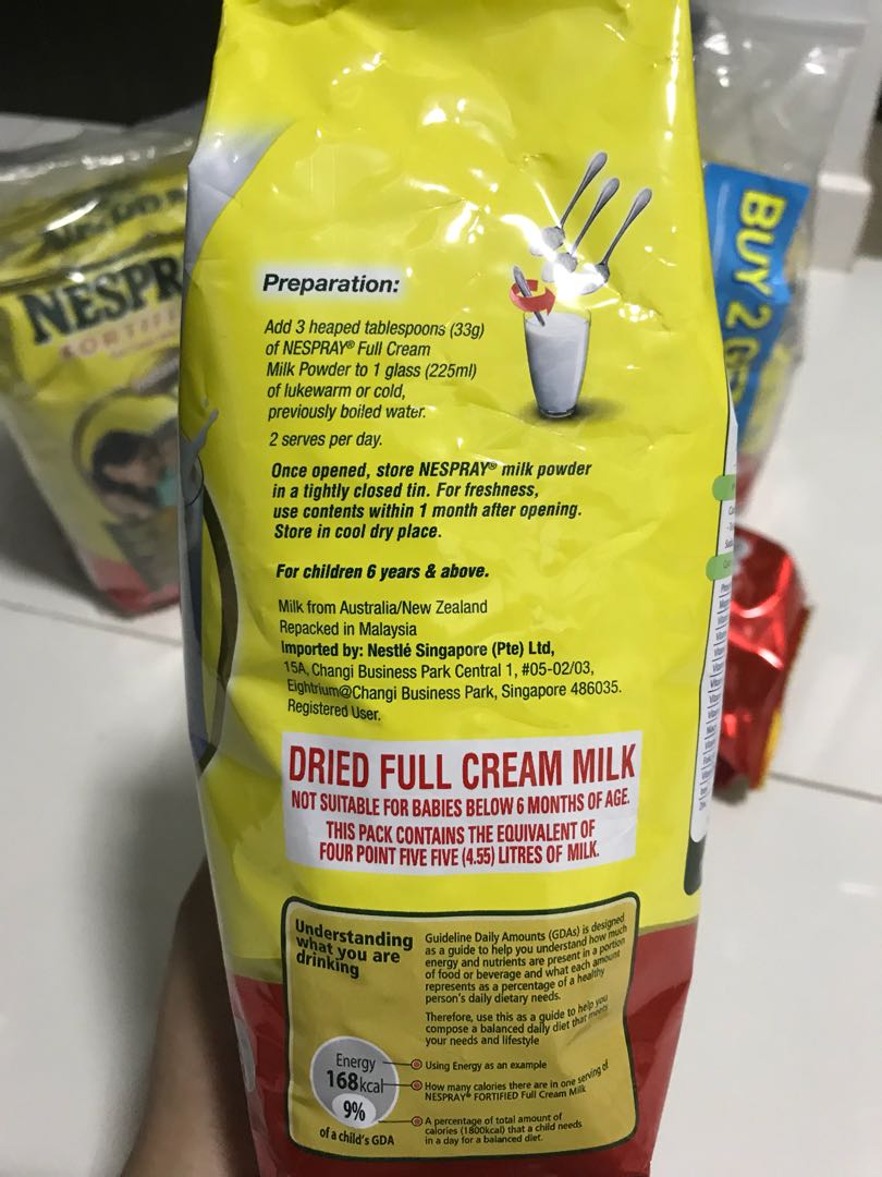 Nestle Nespray fortified milk, Babies & Kids, Nursing & Feeding ...