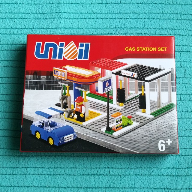 Oxford (LEGO Type) Unioil Gas Station Set Blocks Bricks, Hobbies & Toys ...