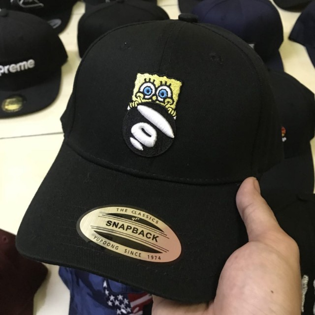SPONGEBOB CAP BLACK, Men's Fashion, Watches & Accessories, Cap & Hats ...