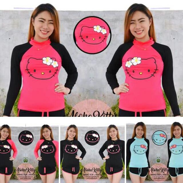 SSL: Hello Kitty Rashguard Set, Men's Fashion, Activewear on Carousell
