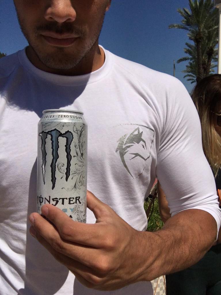 WHITE & ORANGE SUNRISE Monster Ultra Zero Energy Drink Christian Guzman ...