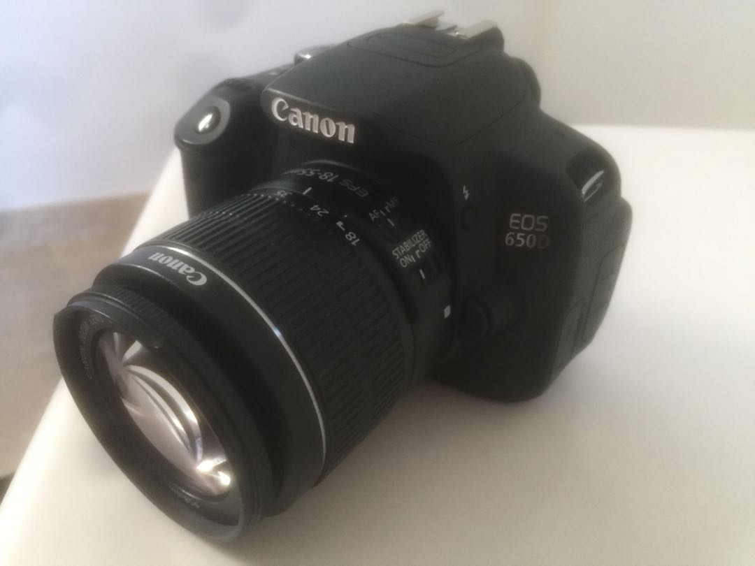 Canon EOS 650D with 18-55mm kit lens, Photography, Cameras on Carousell