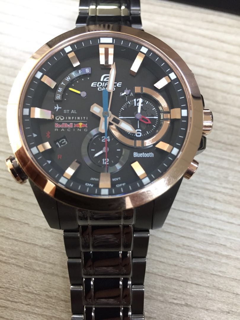 Casio Edifice Red Bull Racing Limited Edition, Fesyen Pria, Jam Tangan ...