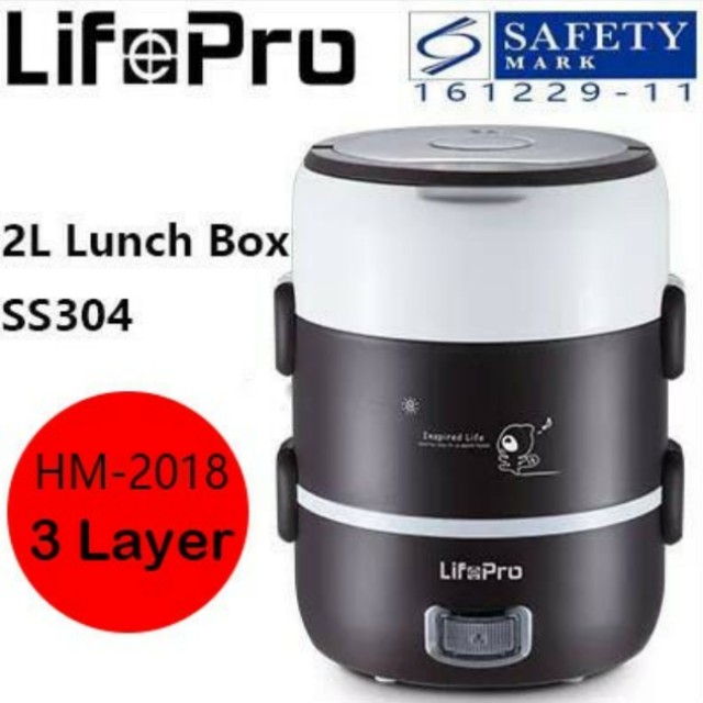 Lifepro ELB - 2018 2L Electrical Lunch Box / Rice Cooker/ Stainless ...