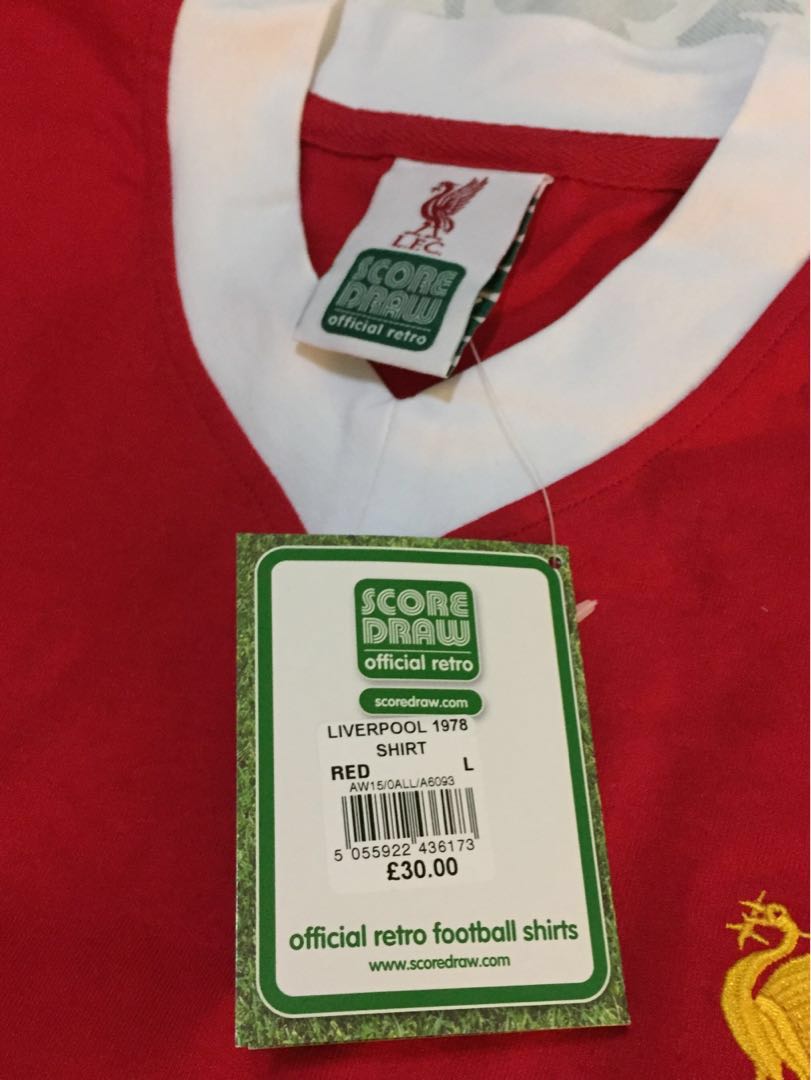 Liverpool FC Official Retro Hitachi Home Jersey (1978), Men's Fashion ...