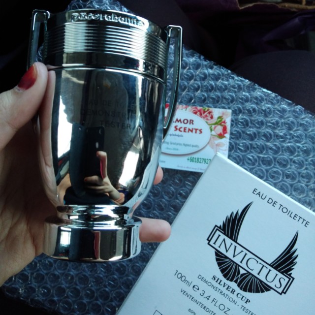 Paco Rabanne Invictus Silver Cup Tester Box, Beauty & Personal Care ...