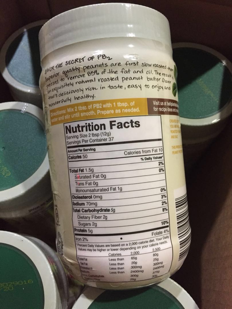 PB2 Peanut Butter Powder (453grams, 16Oz) , Food & Drinks, Packaged ...