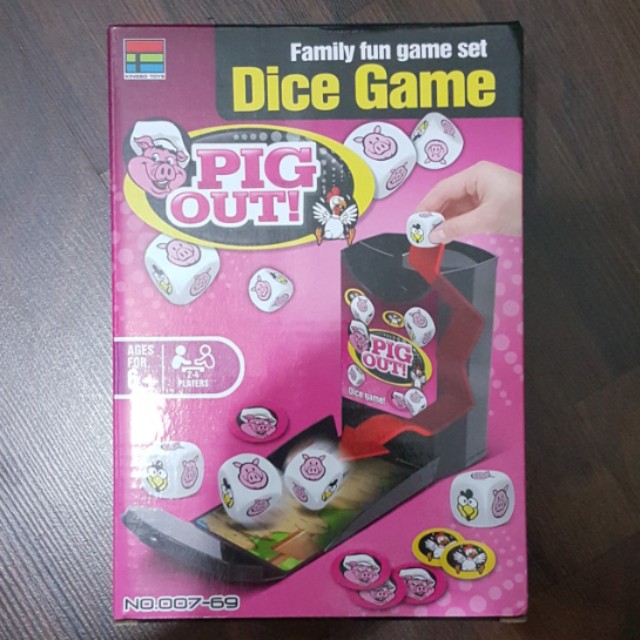 Pig Out Dice Game, Hobbies & Toys, Toys & Games on Carousell