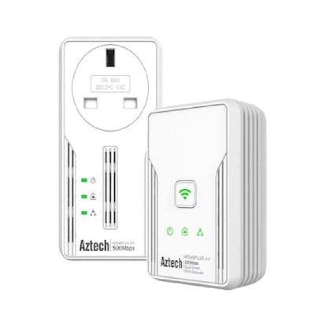 Aztech HL-117EP / HL-117EW Homeplug Starter Kit, Computers & Tech ...