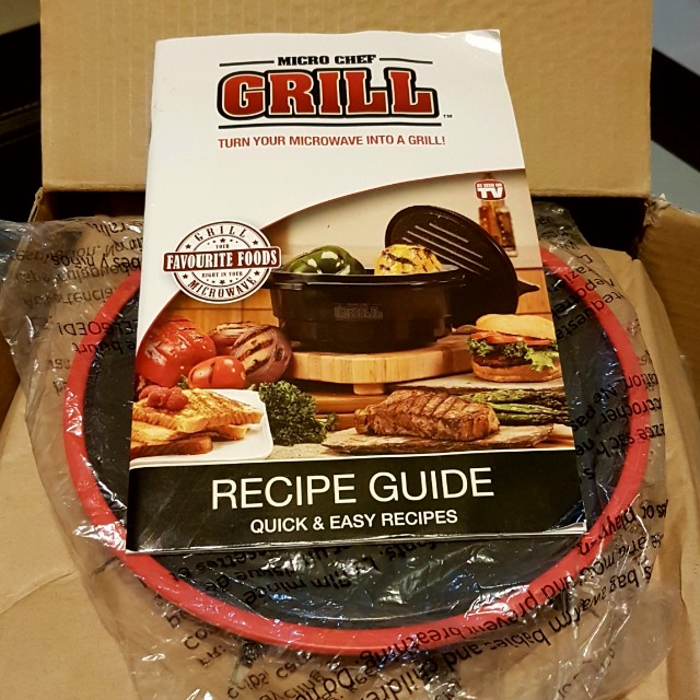 BNIB Micro Chef Grill Deluxe, 6-in-1 Microwave Cooking Pot, Grill, Sear ...