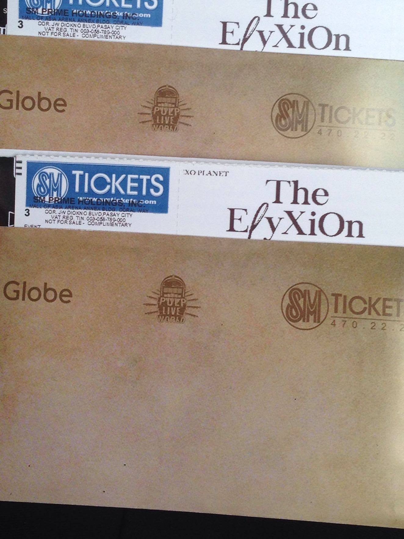 EXO-ElyXiOn in Manila GA ticket, Hobbies & Toys, Memorabilia ...