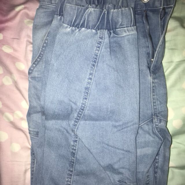 factorie blue cuffed stretchy jeans, Men's Fashion, Bottoms, Jeans on ...