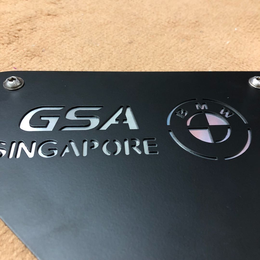 GSA Singapore crashbar plate, Motorcycles, Motorcycle Accessories on ...