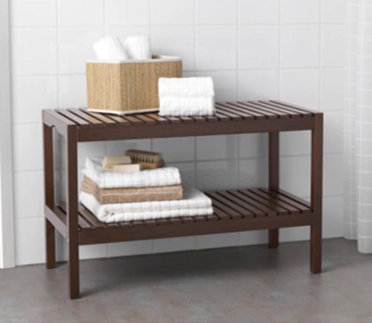 IKEA MOLGER Bench, Furniture & Home Living, Furniture, Shelves ...