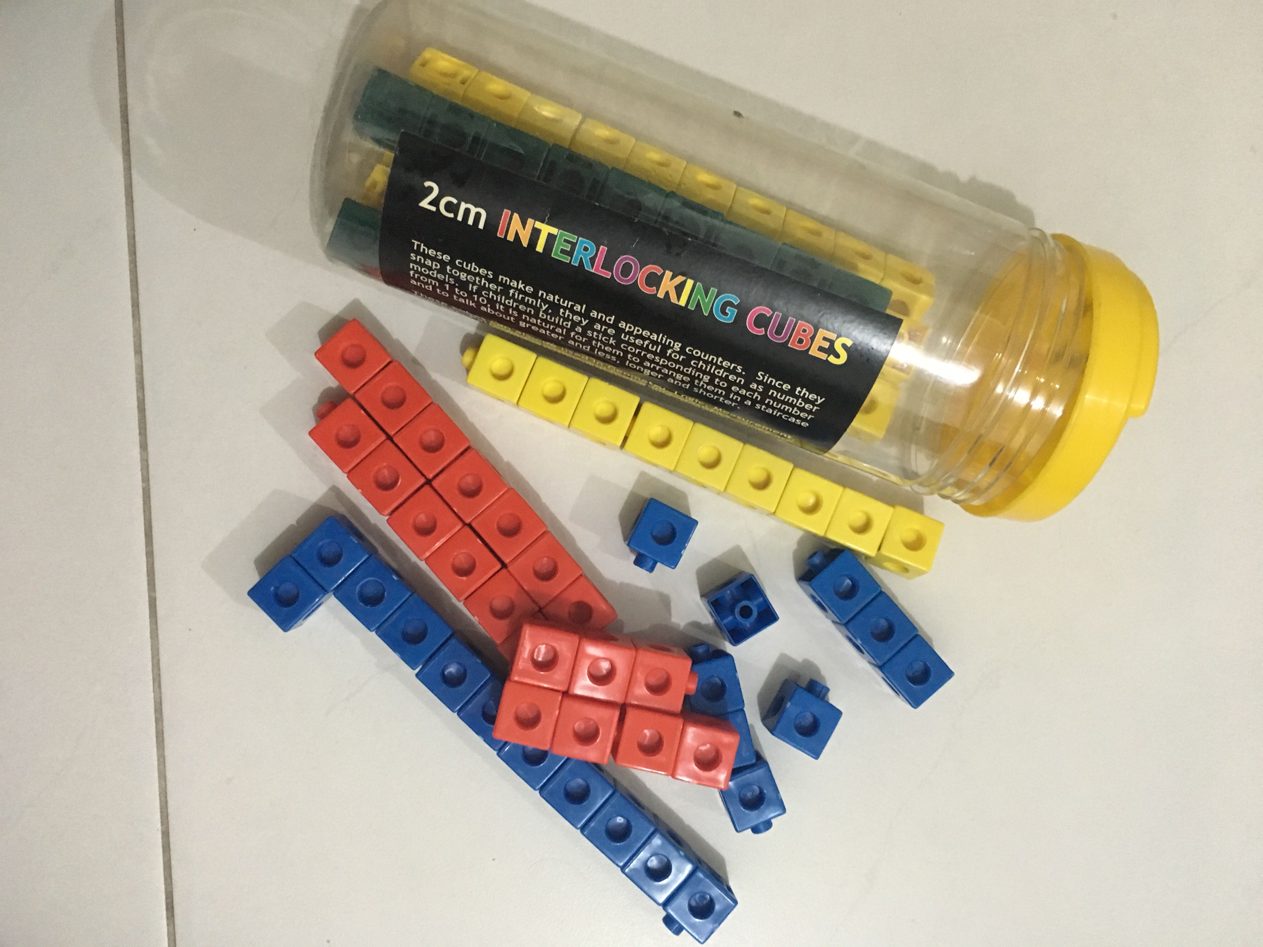 Interlocking cubes, Hobbies & Toys, Toys & Games on Carousell