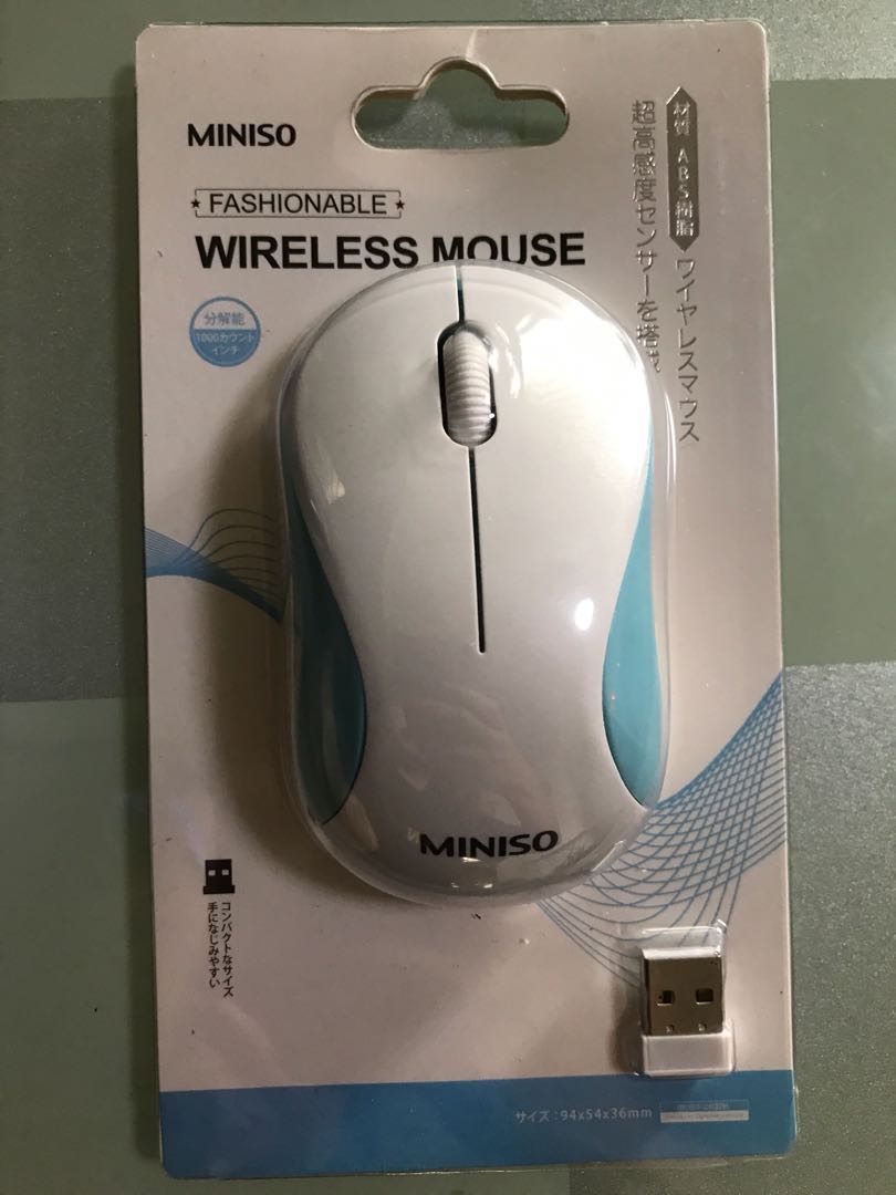 Miniso Wireless Mouse Computers And Tech Parts And Accessories Mouse And Mousepads On Carousell