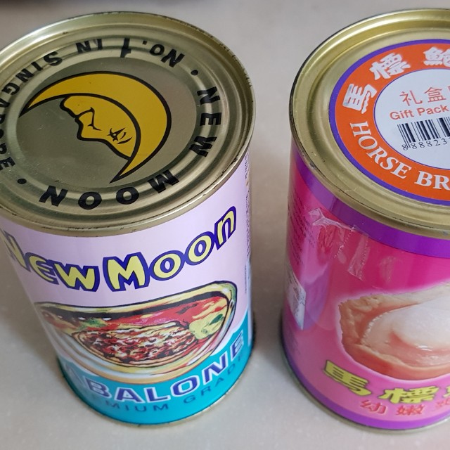 New Moon Abalone and Horse Brand Abalone, Food & Drinks, Instant Food ...