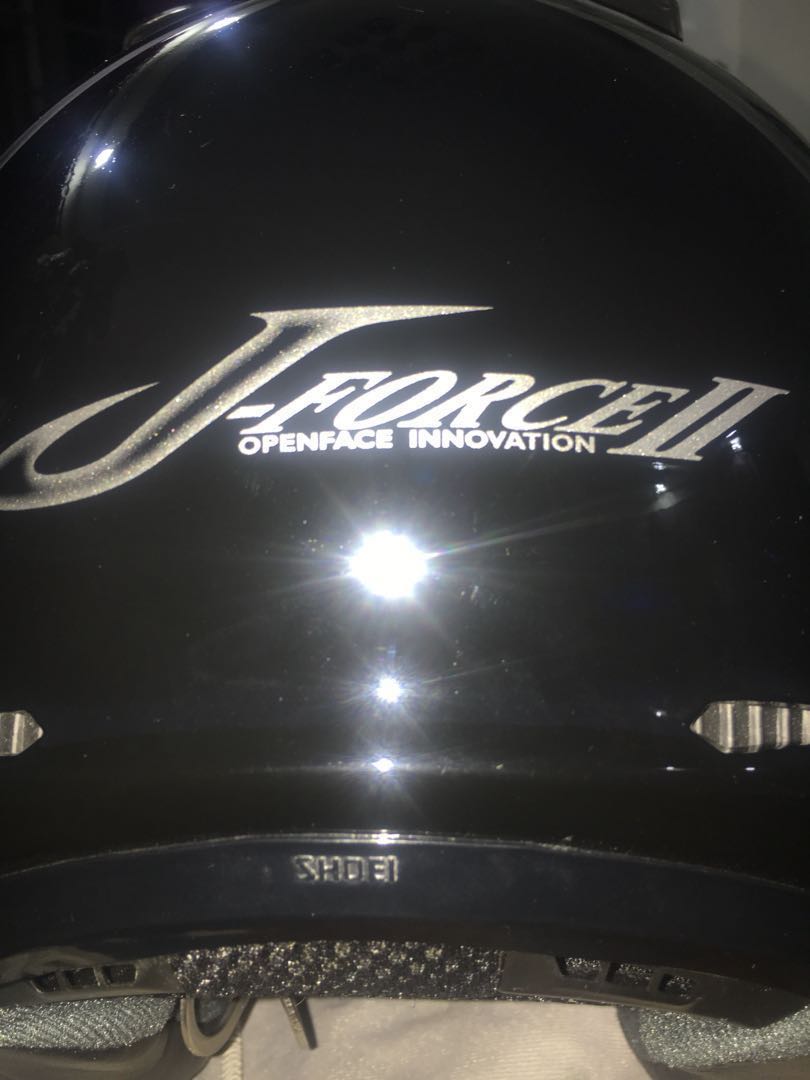Shoei JForce2 Jack Black helmet, Motorcycles, Motorcycle Apparel on ...