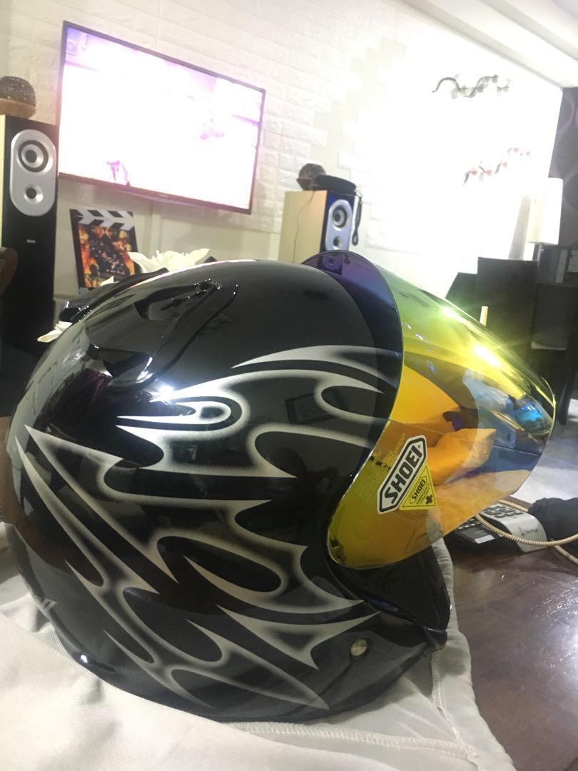 Shoei JForce2 Jack Black helmet, Motorcycles, Motorcycle Apparel on ...