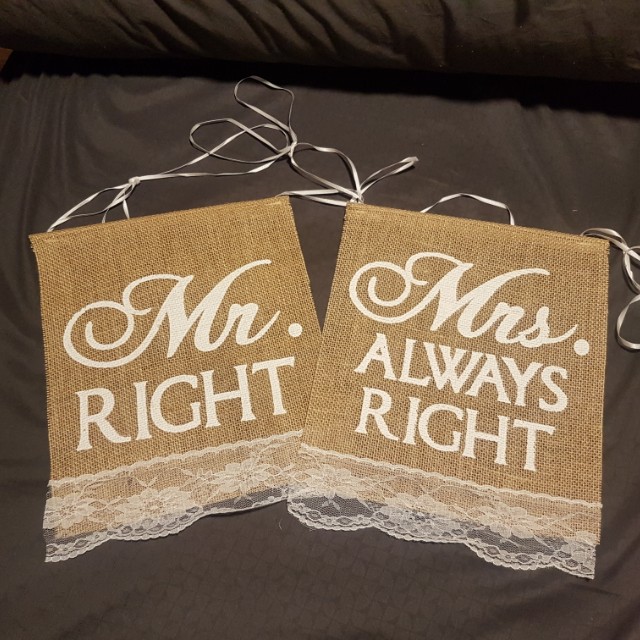 Solemnisation Wedding Chair Deco, Everything Else on Carousell