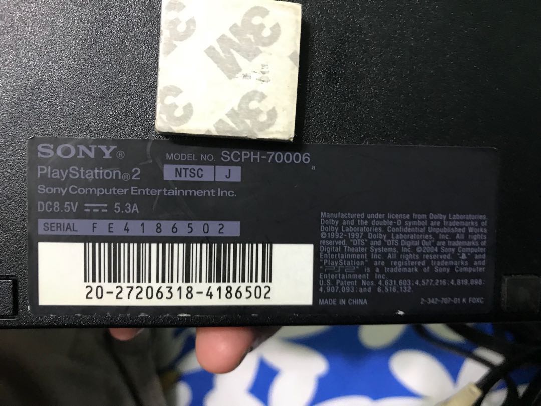 Sony PlayStation 2 Slim Scph-70006 Video Game System/console *for Parts ...