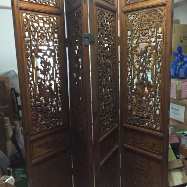 Antique Changing Screen, Furniture & Home Living, Home Decor, Other ...