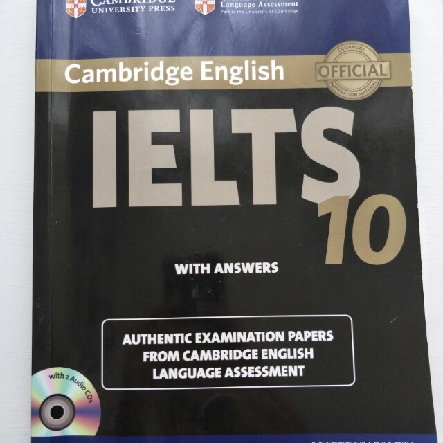 Cambridge IELTS 10 (with CDs)!, 興趣及遊戲, 書本 & 文具, 書本及雜誌 - 補充練習 - Carousell