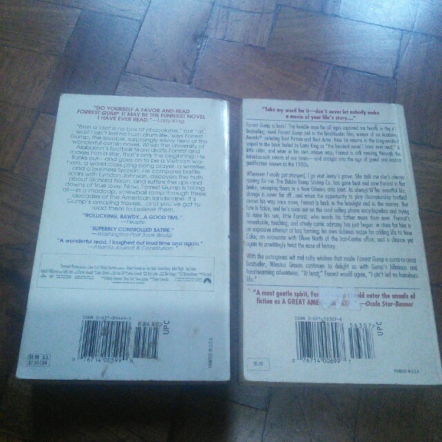 Forrest Gump Books (bundle) by Winston Groom, Hobbies & Toys, Books ...