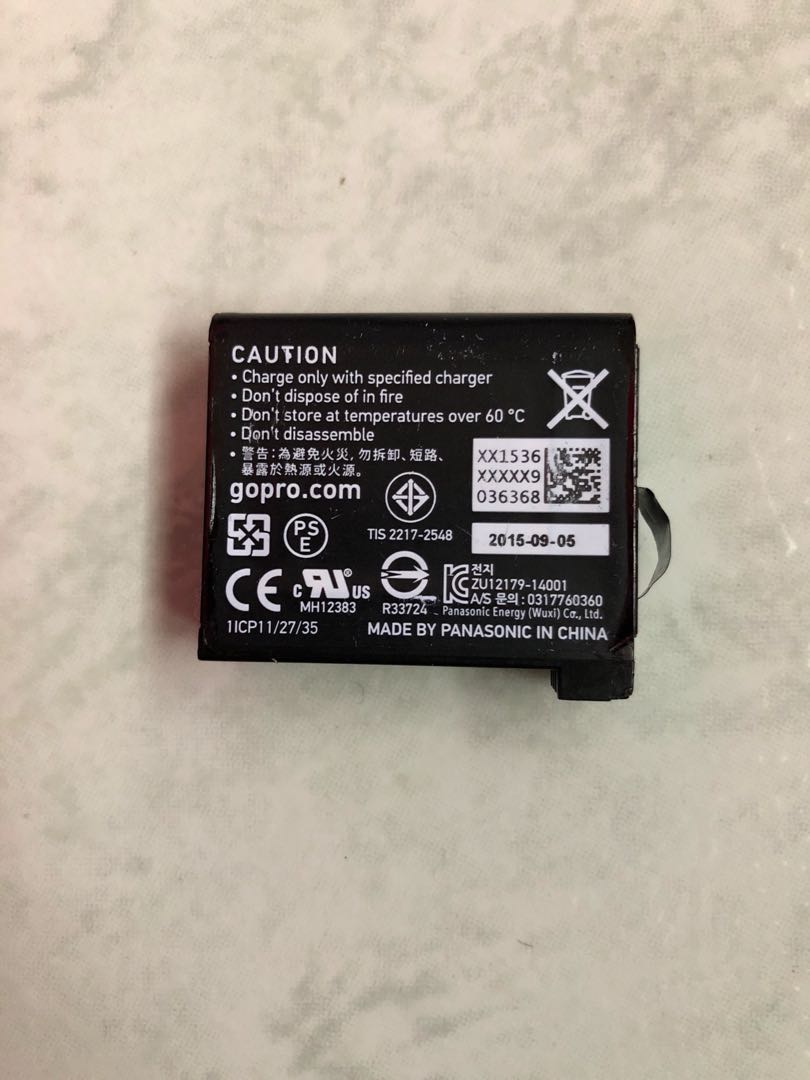 GoPro Hero 4 battery, Photography, Photography Accessories, Batteries ...