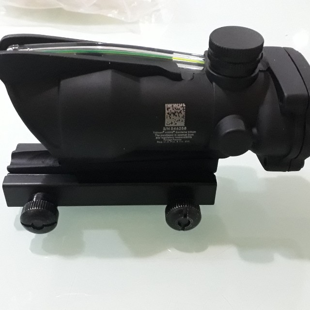 Replica fibre optic Trijicon ACOG 1x Scope, Everything Else on Carousell