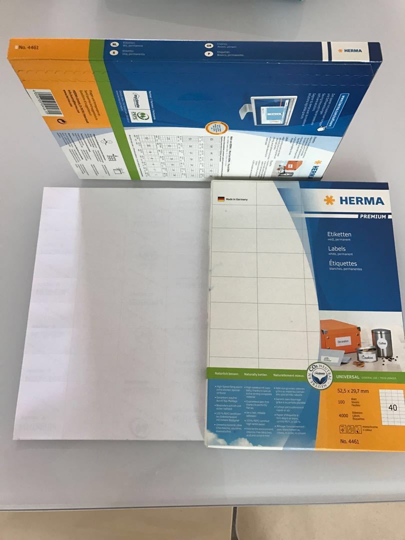 Herma Premium Label (4461), Hobbies & Toys, Stationery & Craft ...