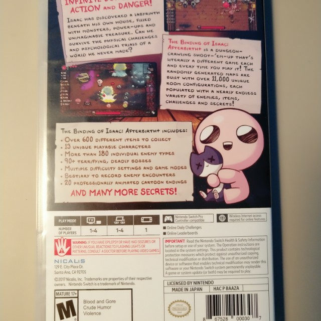 ISAAC+ Nintendo Switch NS Game, Video Gaming, Video Games, Nintendo on ...