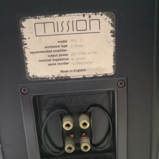 Mission 752 Floor Standing Speaker, Audio, Soundbars, Speakers ...