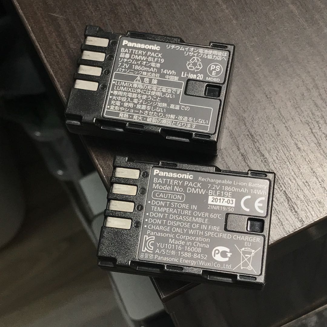 Panasonic GH5 / GH5S battery DMW-BLF19 and DMW-BLF19E, Photography ...