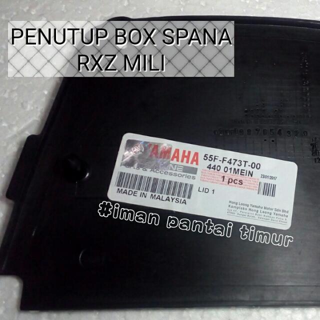 PENUTUP BOX SPANA RXZ MILI MADE IN MALAYSIA ORIGINAL RM15, Auto ...